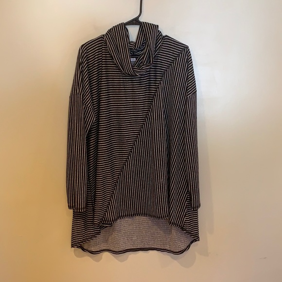 Notations | Tops | Nwt Notations Plus Size Womens Stripped Mock Neck ...